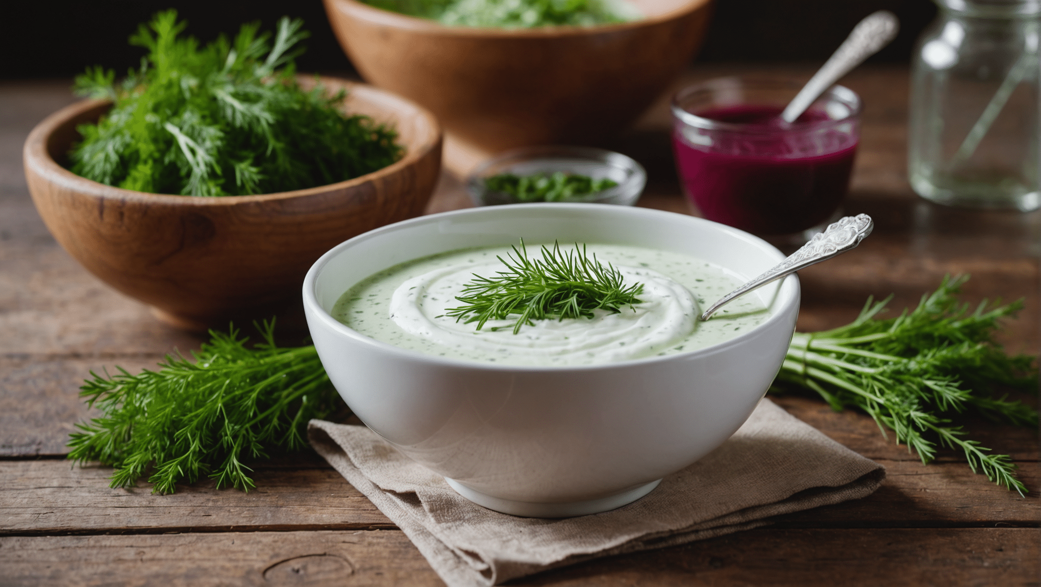 Chilled Beet Soup With Dill Yogurt Recipe