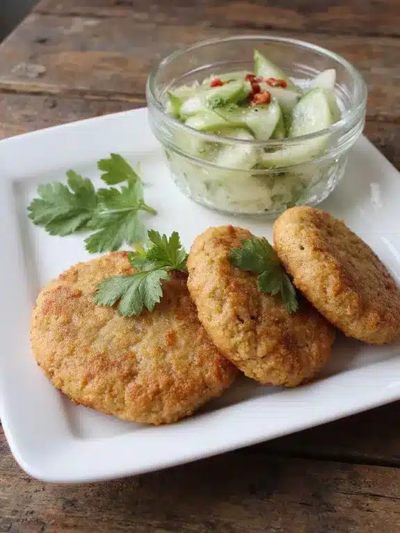 Thai Crispy Fish Cakes With Cucumber Relish Recipe